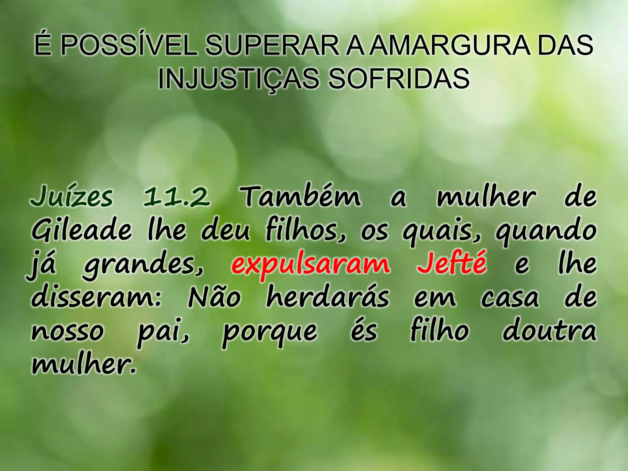 Licoes na vida de Jefte | PPT