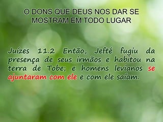 Licoes na vida de Jefte | PPSX