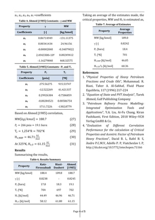 Key Thermo-Physical Properties of Light Crude Oils | PDF