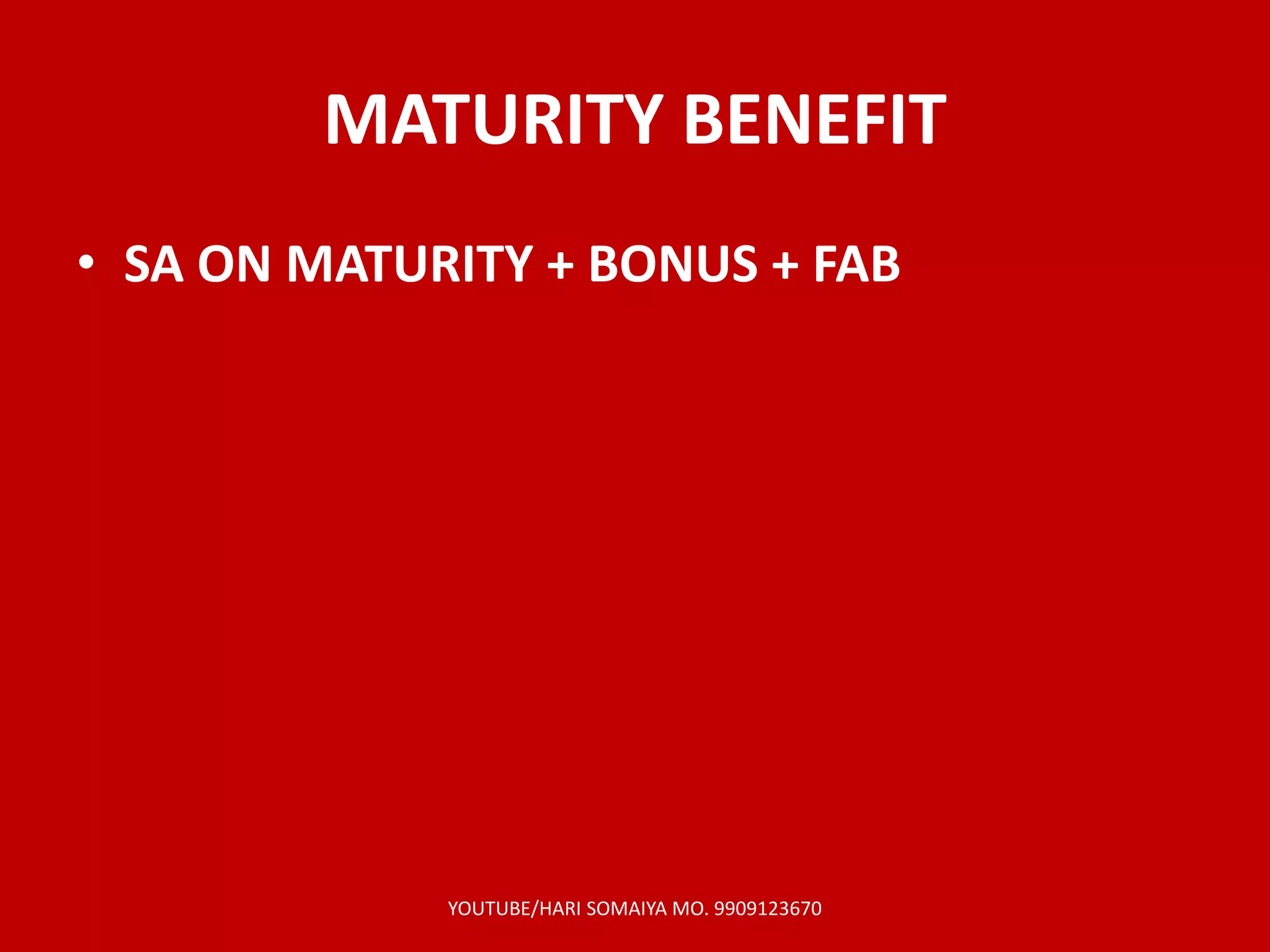 Lic plan table 836 lic jeevan labh LAUNCHING 04/01/2016 | PPSX