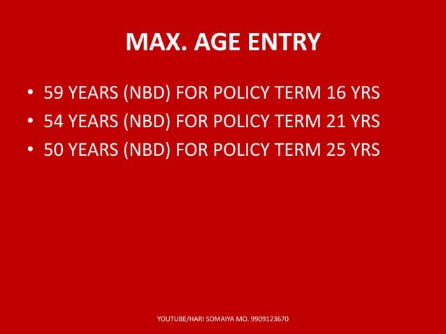 Lic plan table 836 lic jeevan labh LAUNCHING 04/01/2016 | PPSX