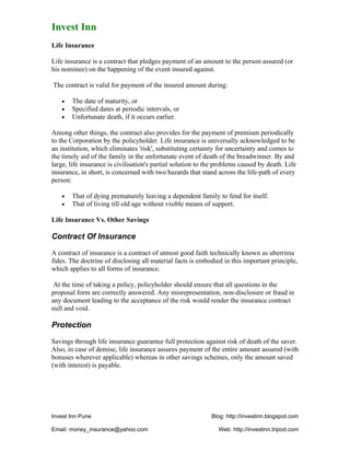 Lic products and policies | DOC | Life Insurance | Insurance