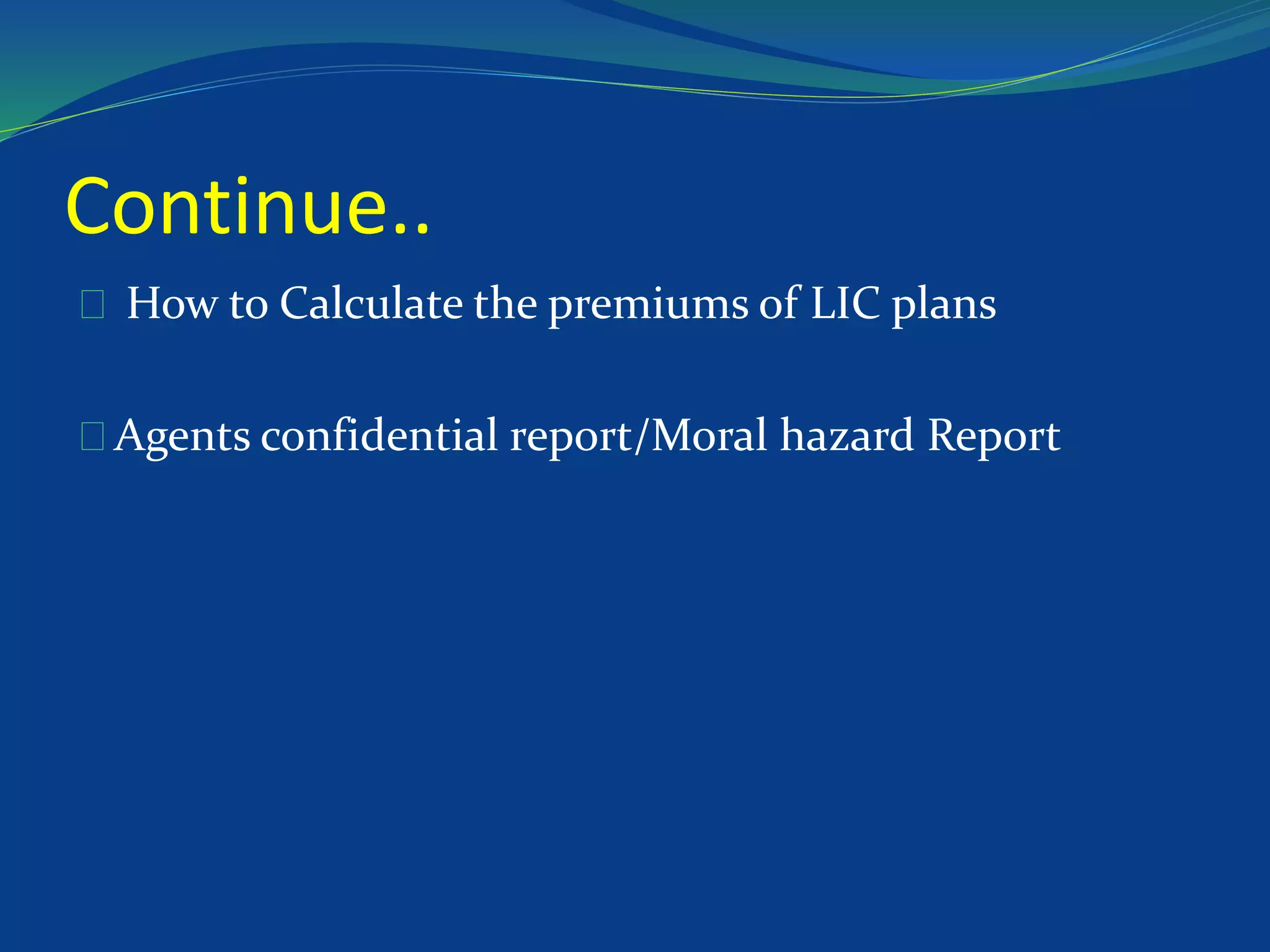 Life insurance project(LIC) | PPTX