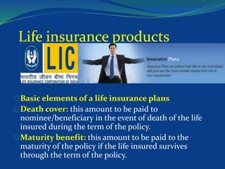 Life insurance project(LIC) | PPTX