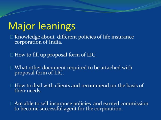 Life insurance project(LIC) | PPTX