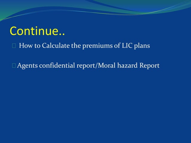 Life insurance project(LIC) | PPTX