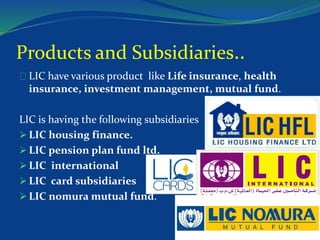 Life insurance project(LIC) | PPTX