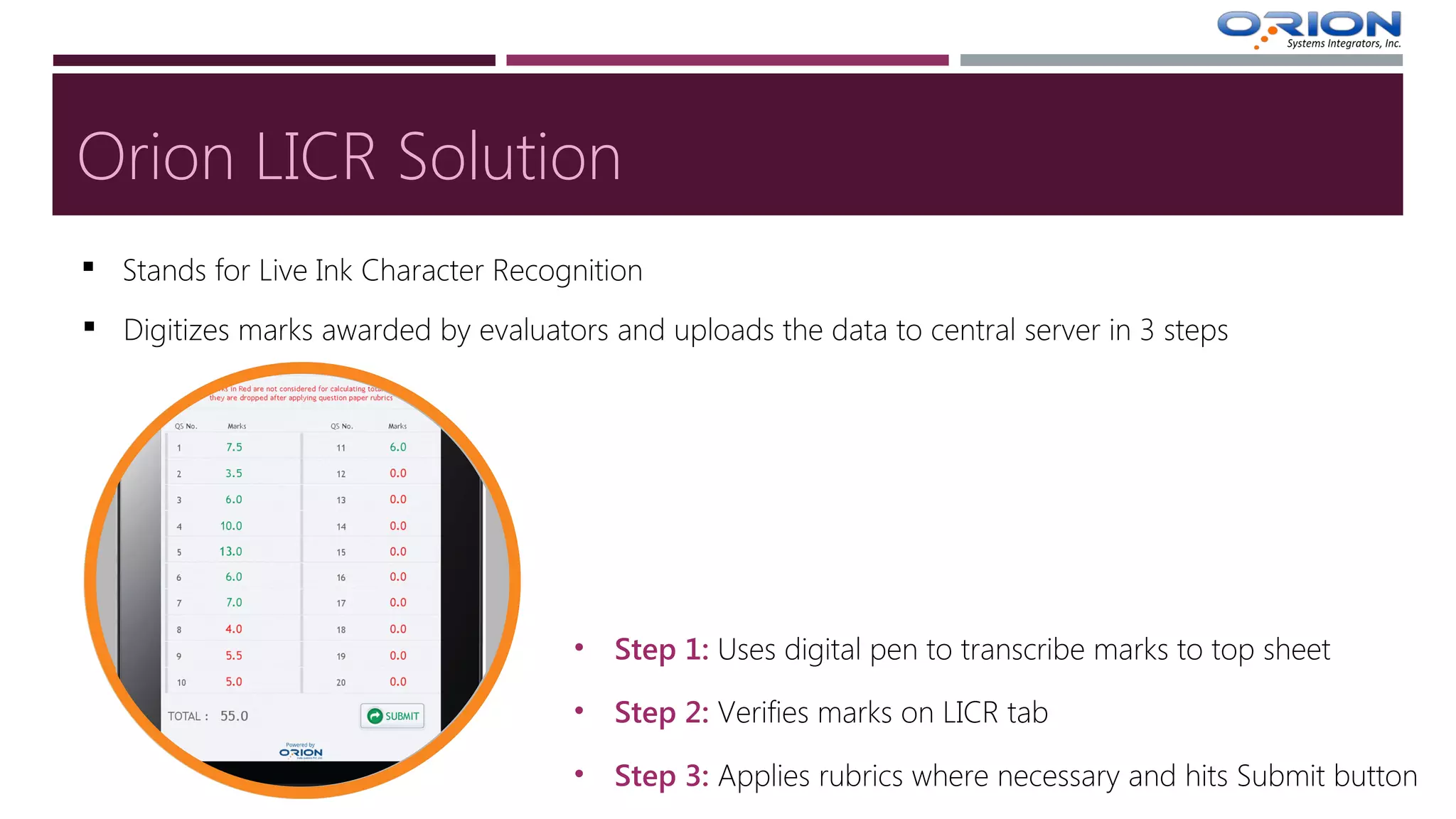 LICR - Live Ink Character Recognition | PPS