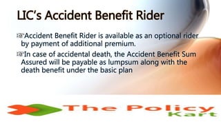 Lic's jeevan rakshak plan | PPT