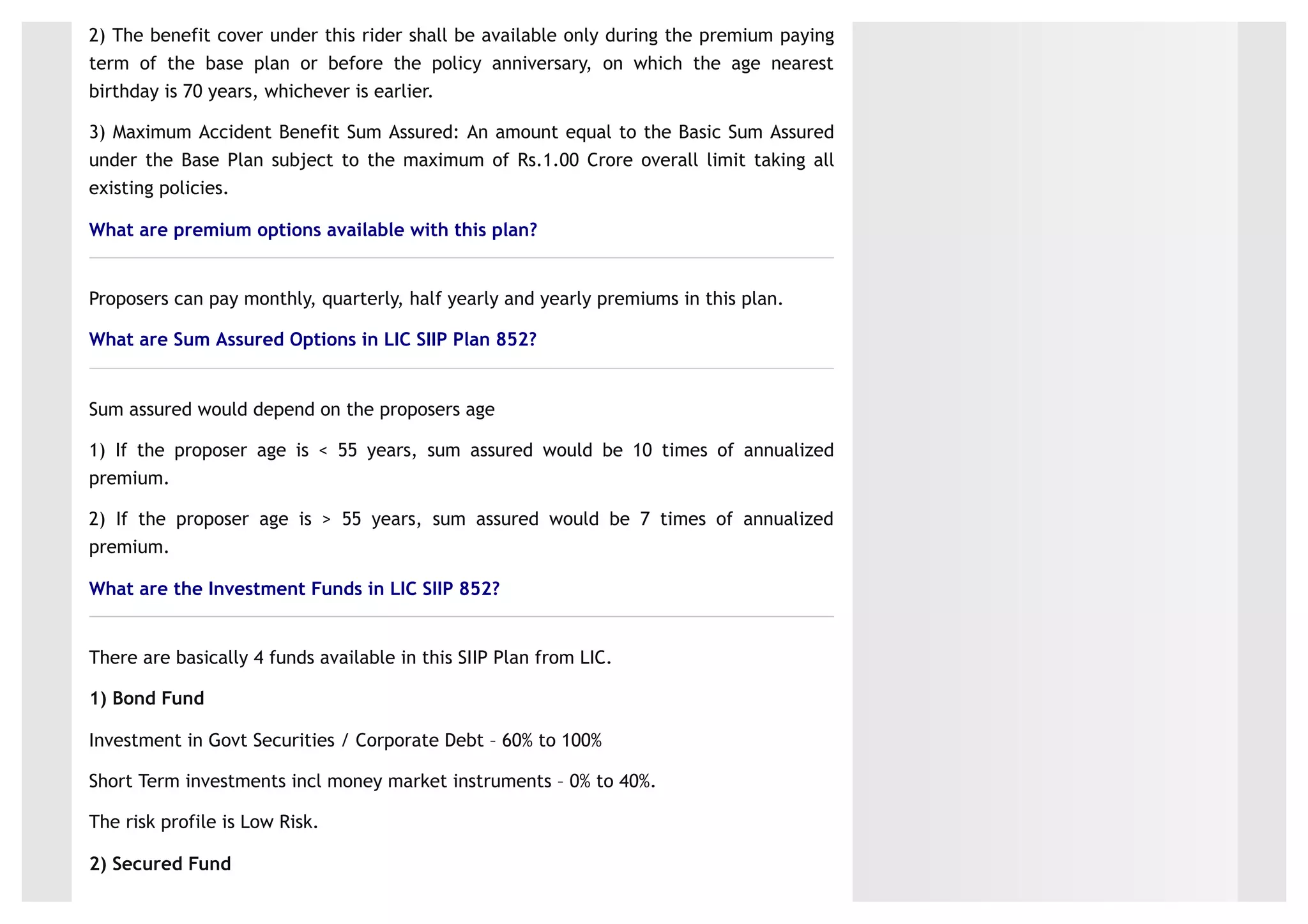 Lic siip ulip insurance plan | PDF