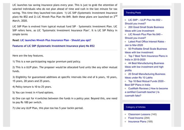 Lic siip ulip insurance plan | PDF | Life Insurance | Insurance
