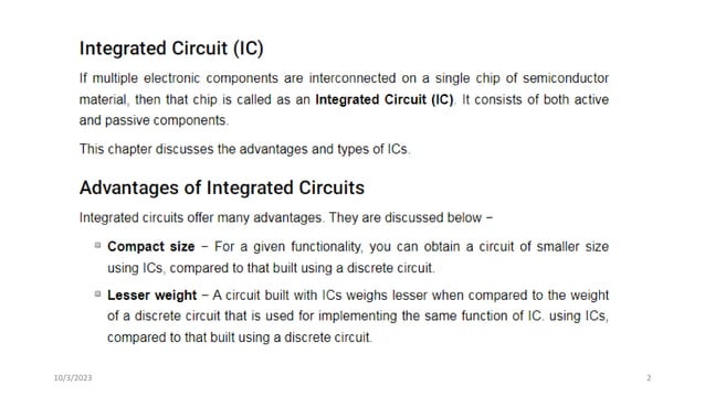 Linear integrated Circuits for UNIT 1one | PDF