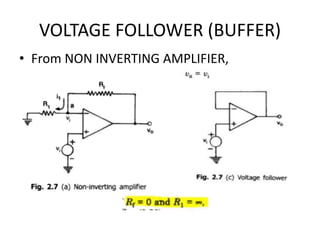 unit 2- OP AMP APPLICATIONS | PPTX