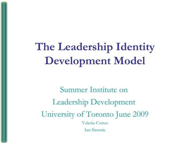 Leadership Identity Development Model | PPT