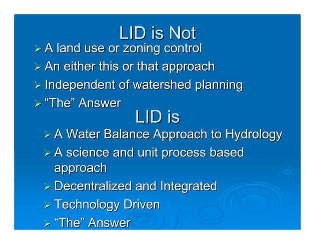 LID and Green Infrastructure | PPT