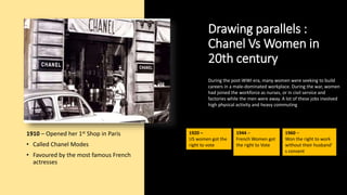 Coco Chanel - The legacy of an icon; fashion through feminism | PPTX