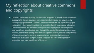 Copyrights and creative commons | PPTX