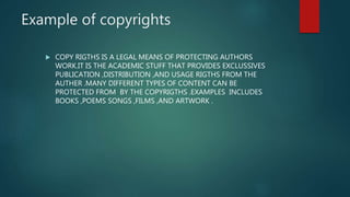 Copyrights and creative commons | PPTX
