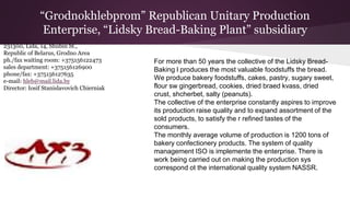 Lida industrial infrastructure | PPTX | Desserts and Baking | Food & Drink