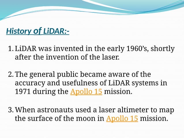 lidar light detection and ranging working | PPT