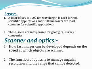 lidar light detection and ranging working | PPT