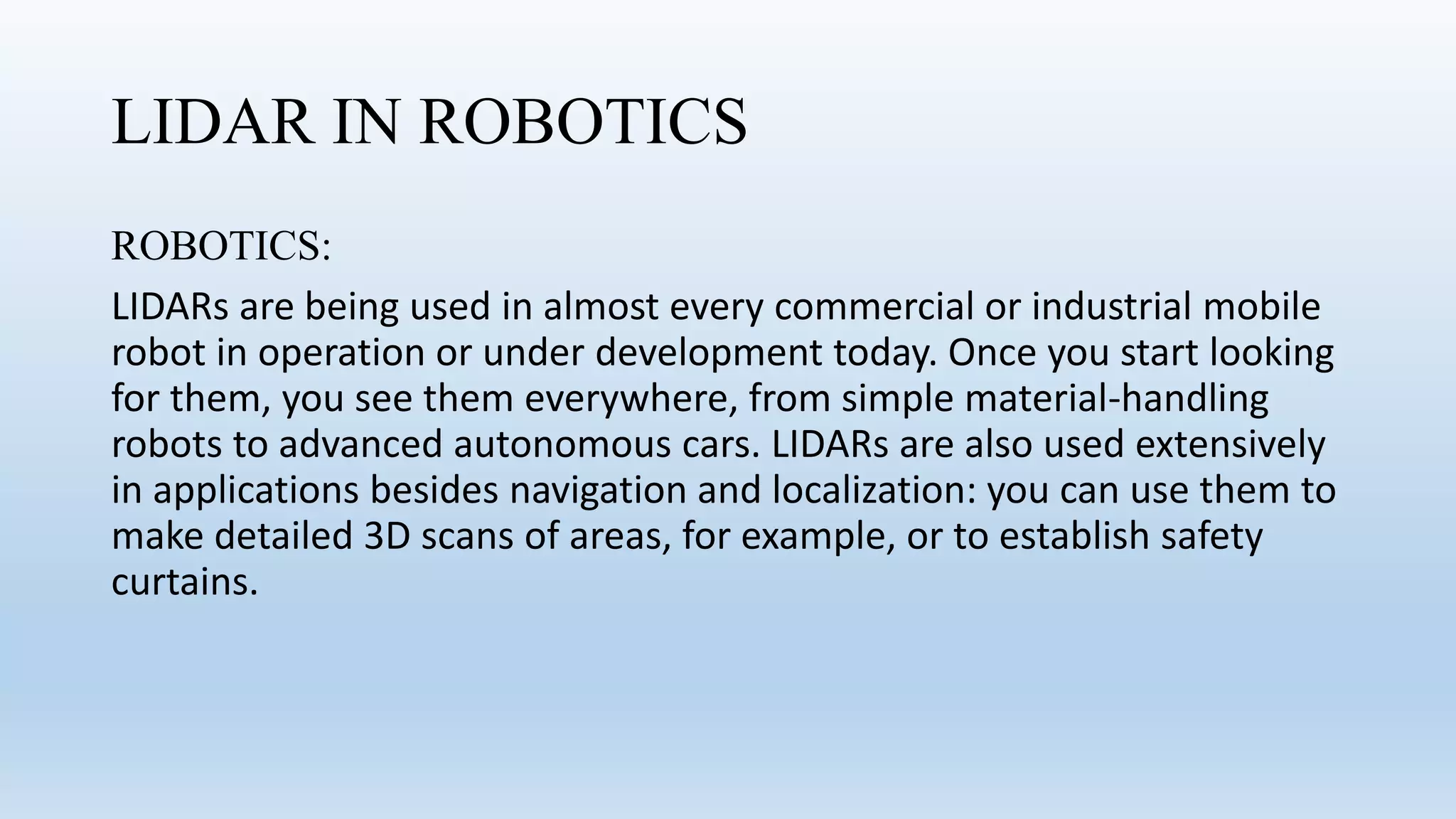 Lidar Light Detection And Ranging Pptx 3 D Graphics Computer Software And Applications