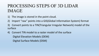 Lidar- light detection and ranging | PPTX | 3-D Graphics | Computer Software and Applications