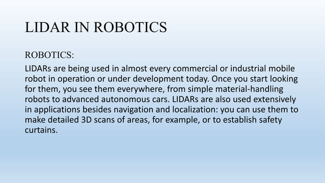 Lidar- light detection and ranging | PPTX | 3-D Graphics | Computer ...