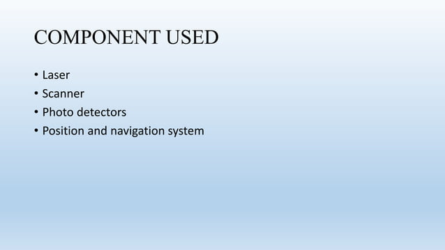 Lidar Light Detection And Ranging Pptx 3 D Graphics Computer Software And Applications
