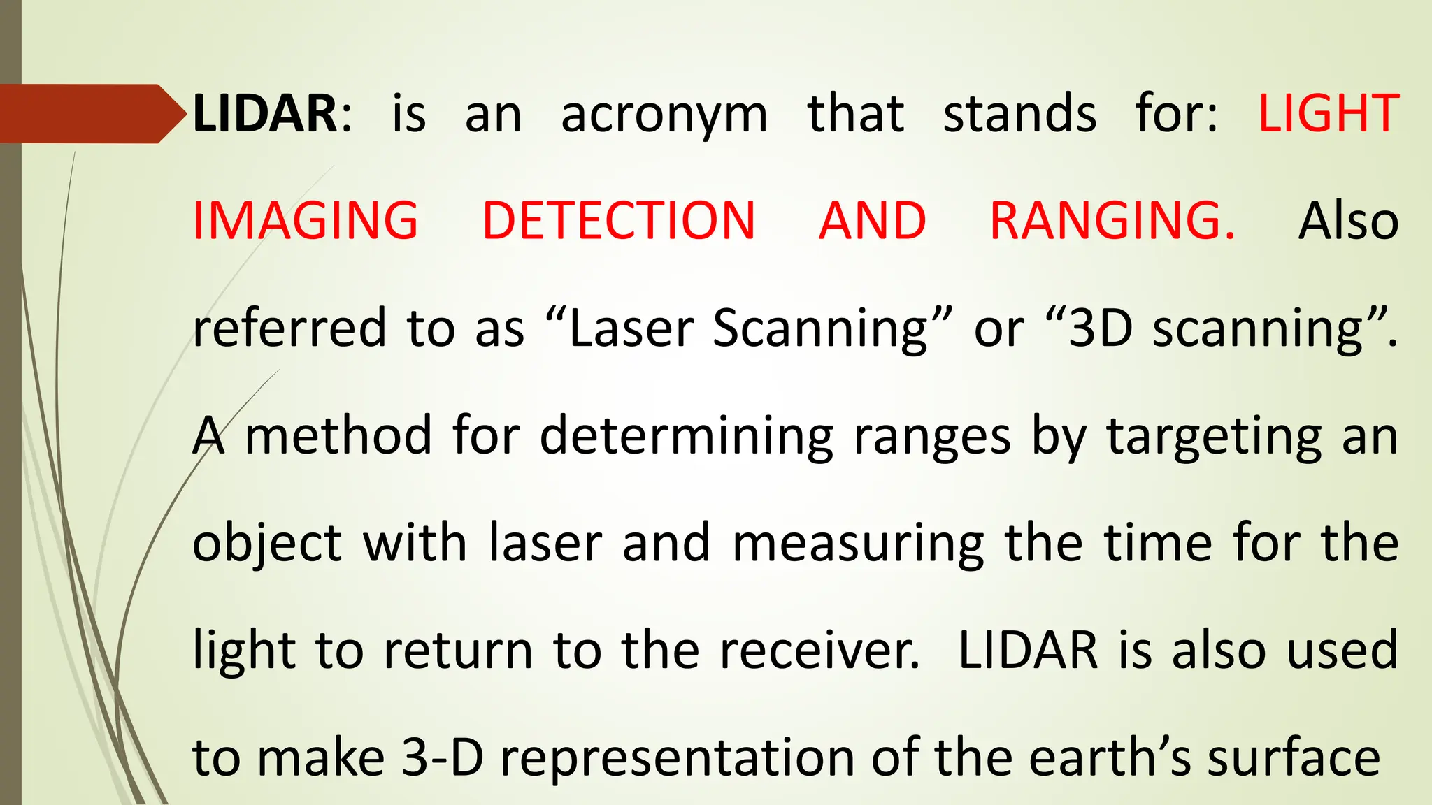 LIDAR - What it is, How it works, and How it is used in Robotics.pptx