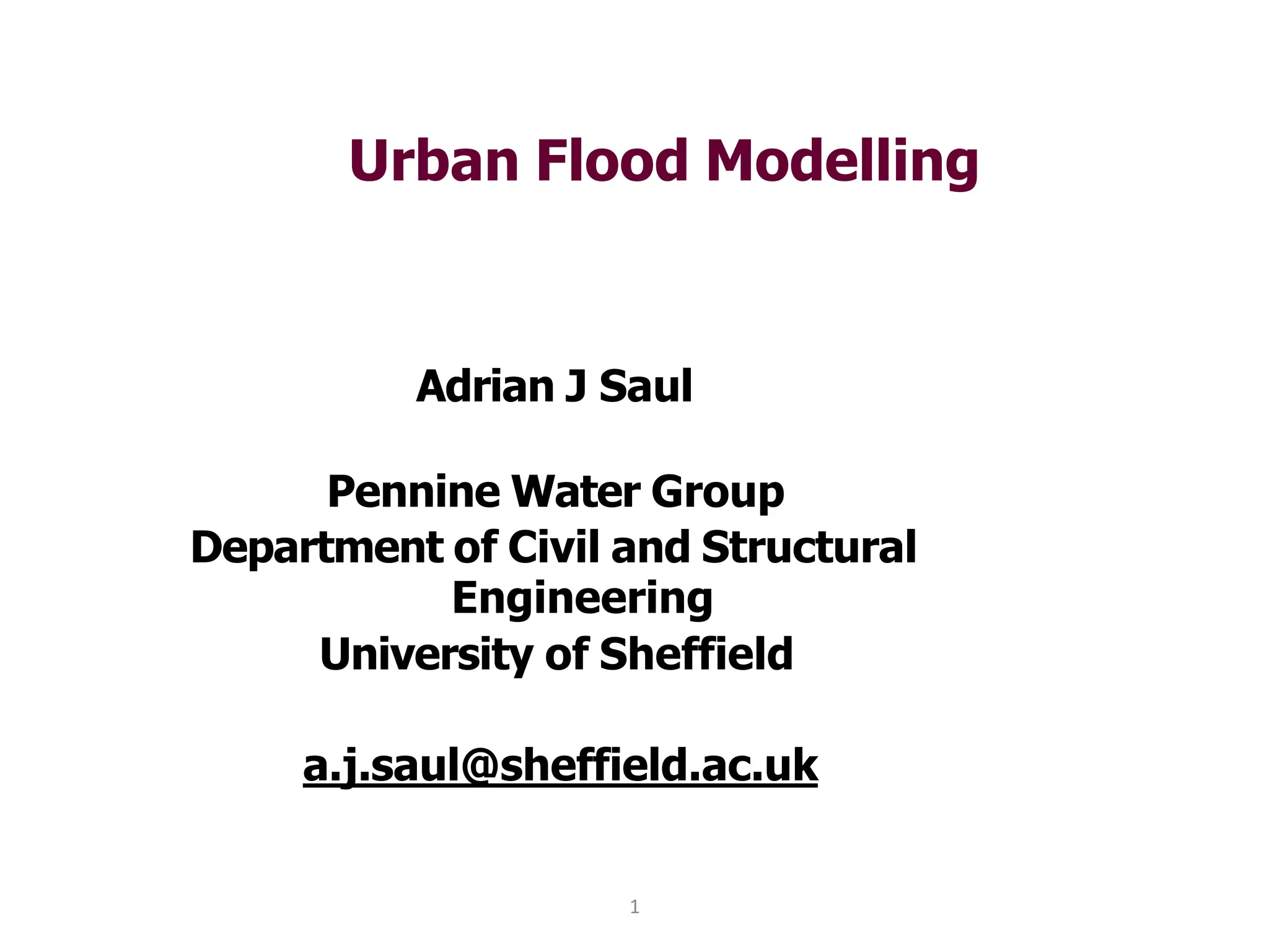 lidar4.pptx urban flood modelling in urban infrastructure | PPTX