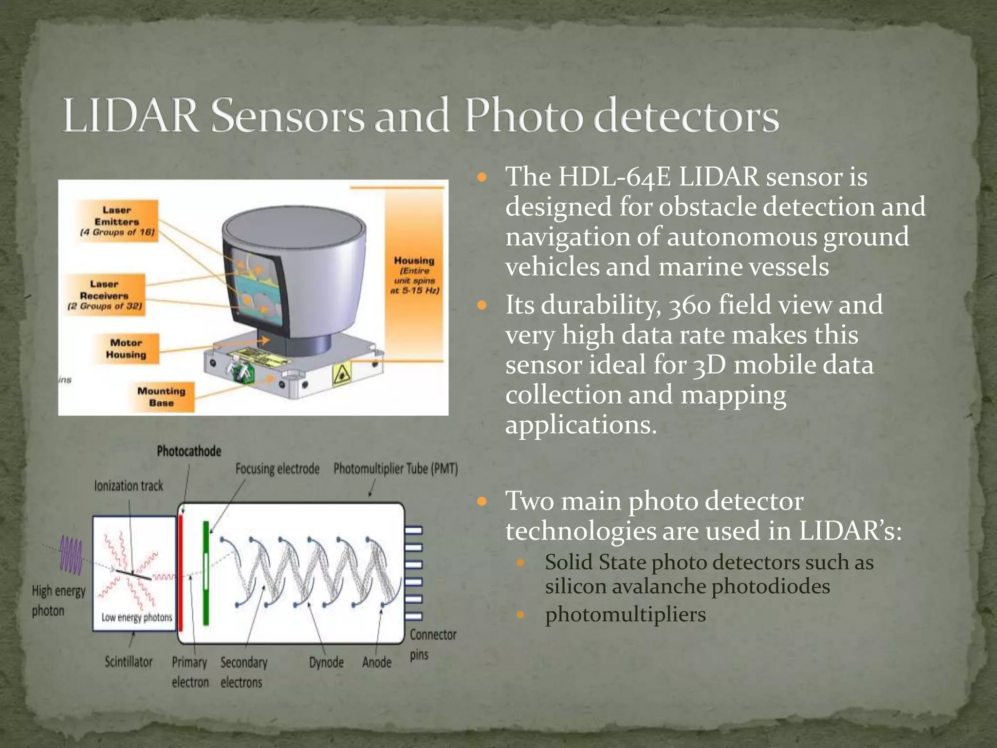 Lidar and sensing | PPTX