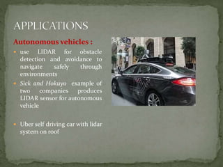 Lidar and sensing | PPTX