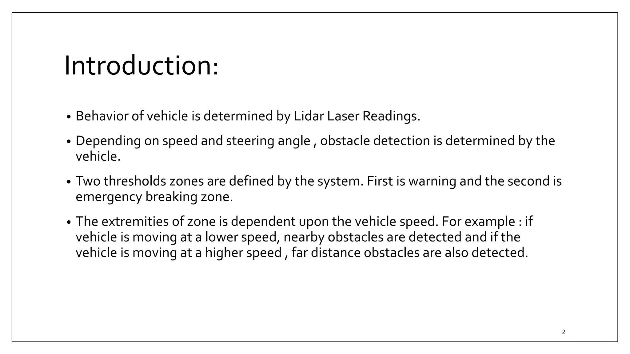 Lidar based obstacle_detection_vishal_mishra | PPT