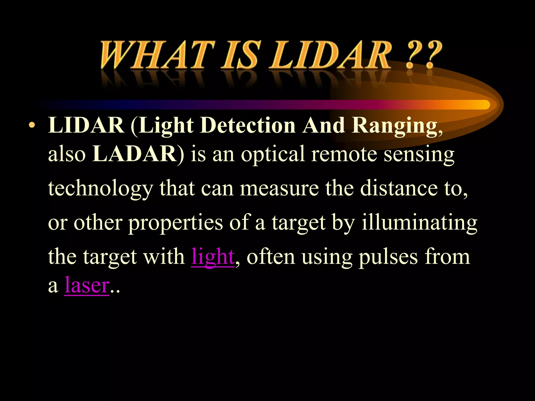 LIDAR | PPTX