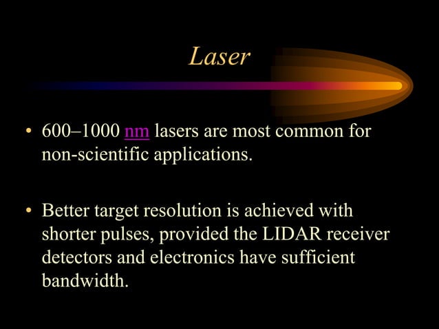 LIDAR | PPTX | Cameras and Camcorders | Consumer Electronics