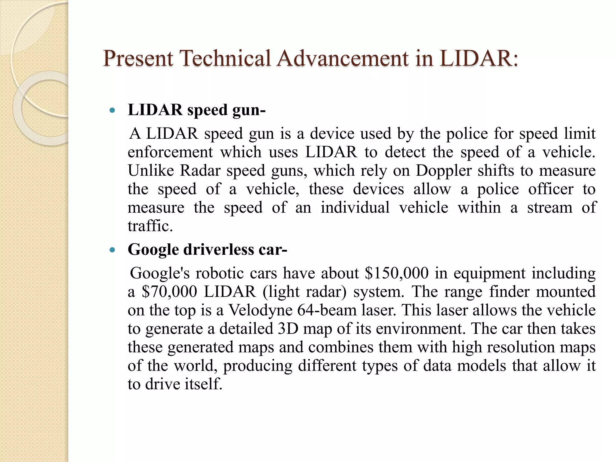Lidar final ppt | PPTX