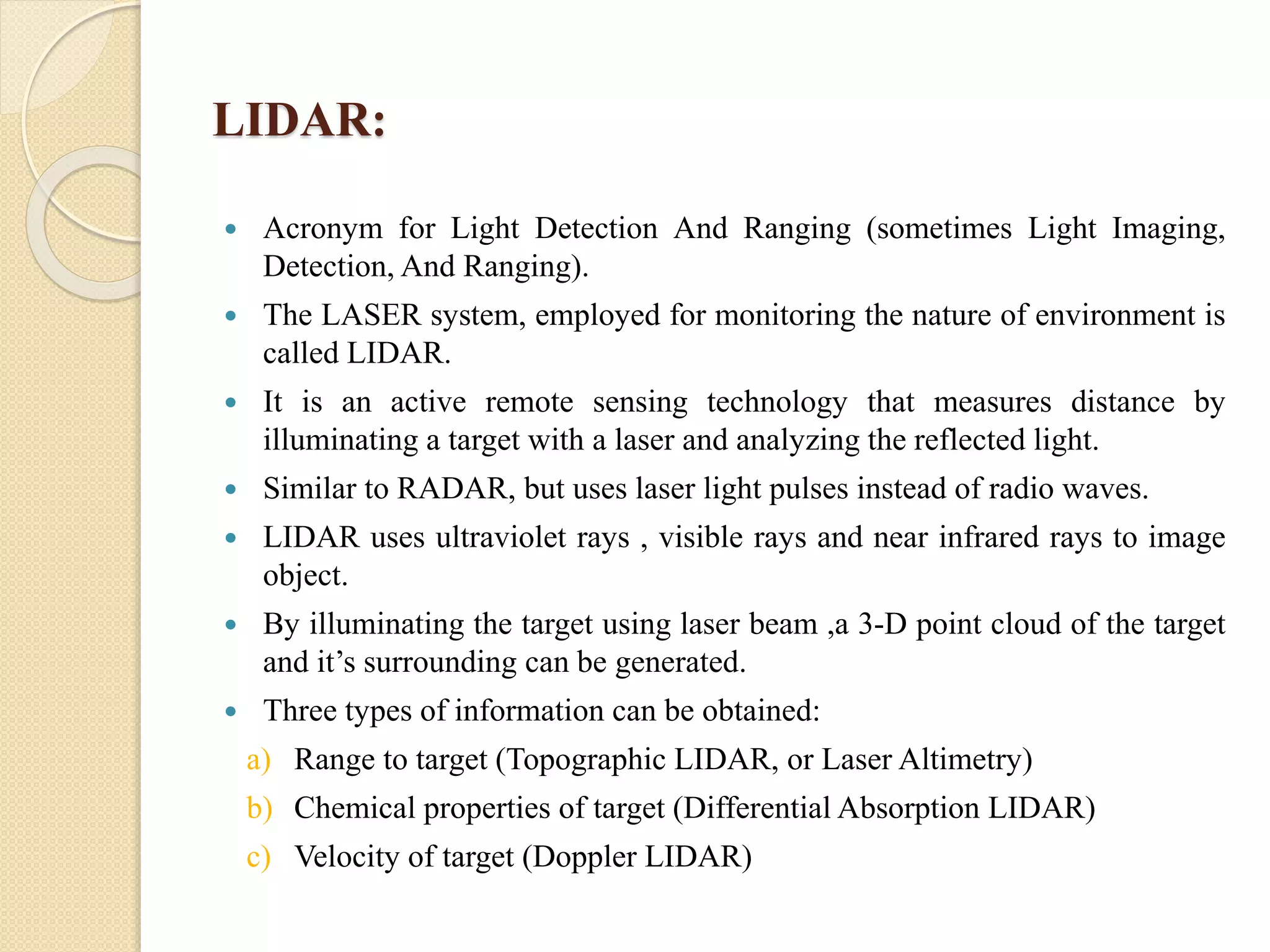 Lidar final ppt | PPTX