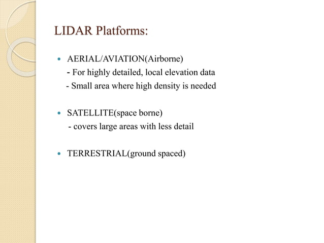 Lidar final ppt | PPTX | Geography | Science
