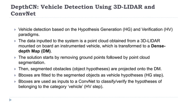 Lidar for Autonomous Driving II (via Deep Learning) | PDF