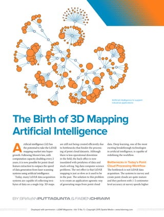 LIDAR Magizine 2015: The Birth of 3D Mapping Artificial Intelligence | PDF