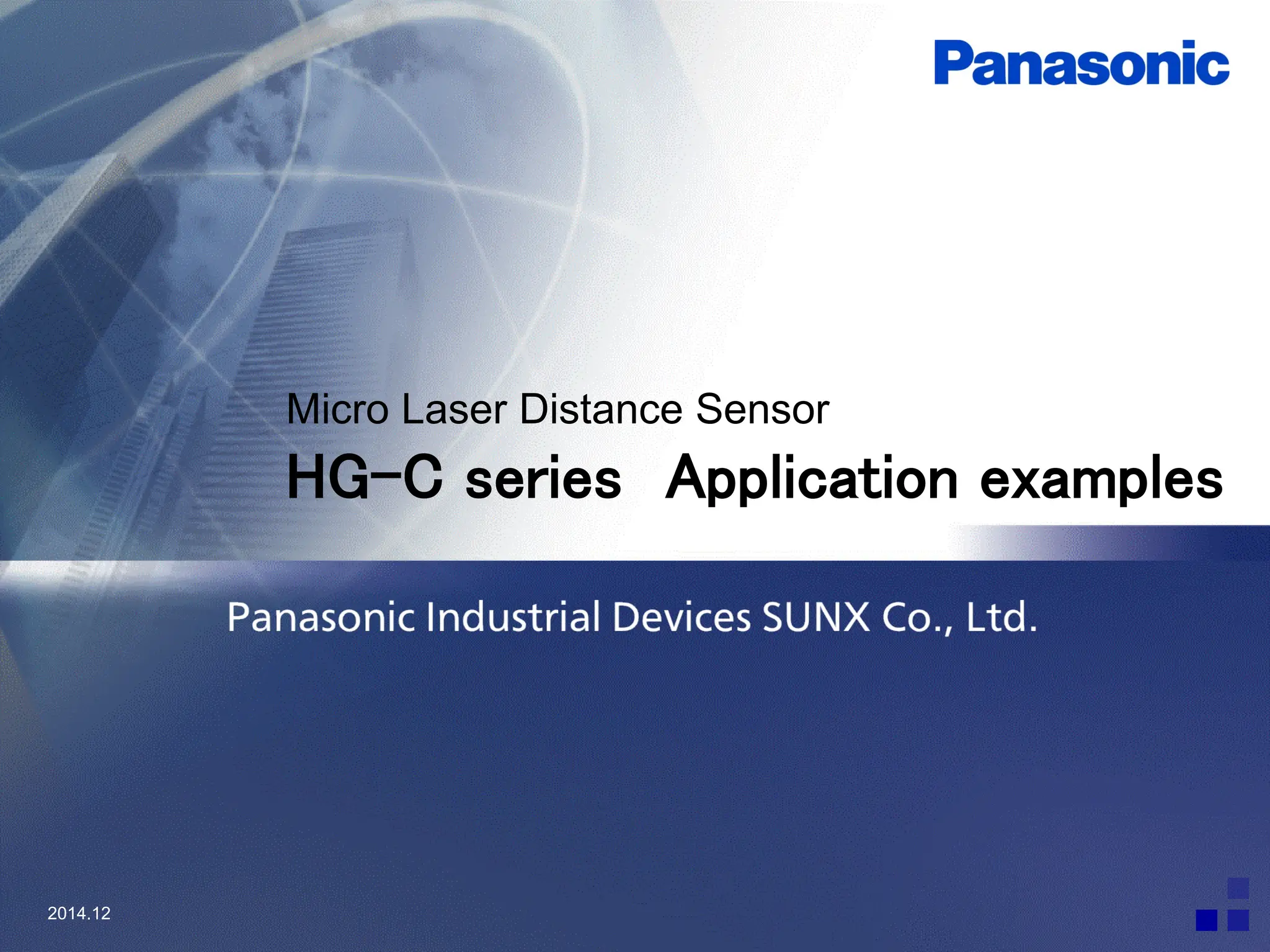 CMOS TYPE MICRO LASER DISTANCE SENSOR HG-C | PPT