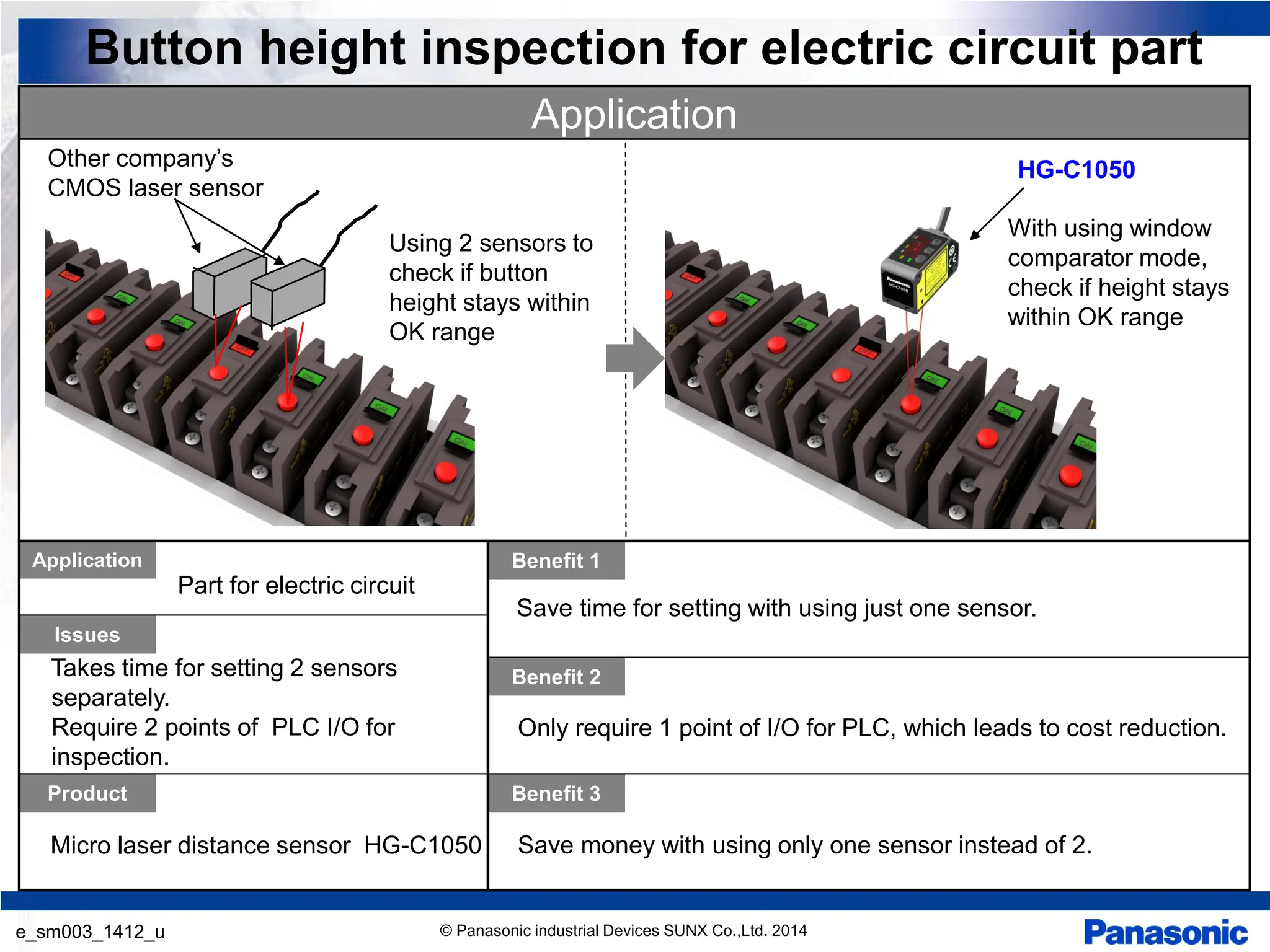 CMOS TYPE MICRO LASER DISTANCE SENSOR HG-C | PPT