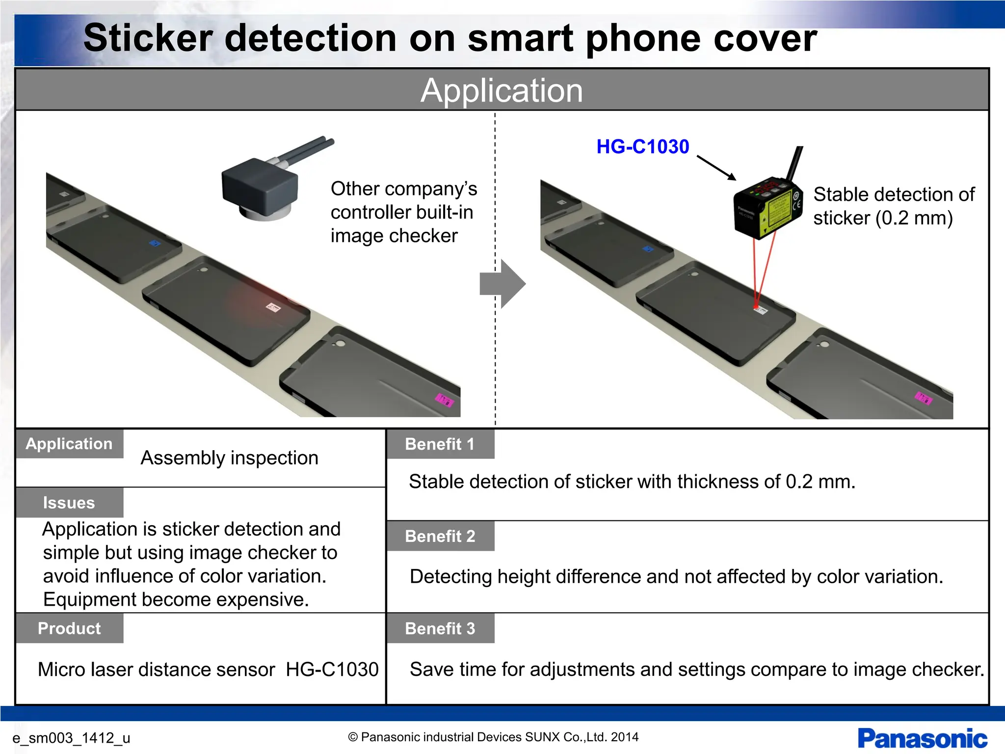 CMOS TYPE MICRO LASER DISTANCE SENSOR HG-C | PPT