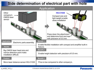 CMOS TYPE MICRO LASER DISTANCE SENSOR HG-C | PDF
