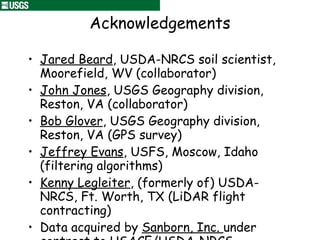 Using LiDAR to Map Sinkholes (EPAN09) | PPT