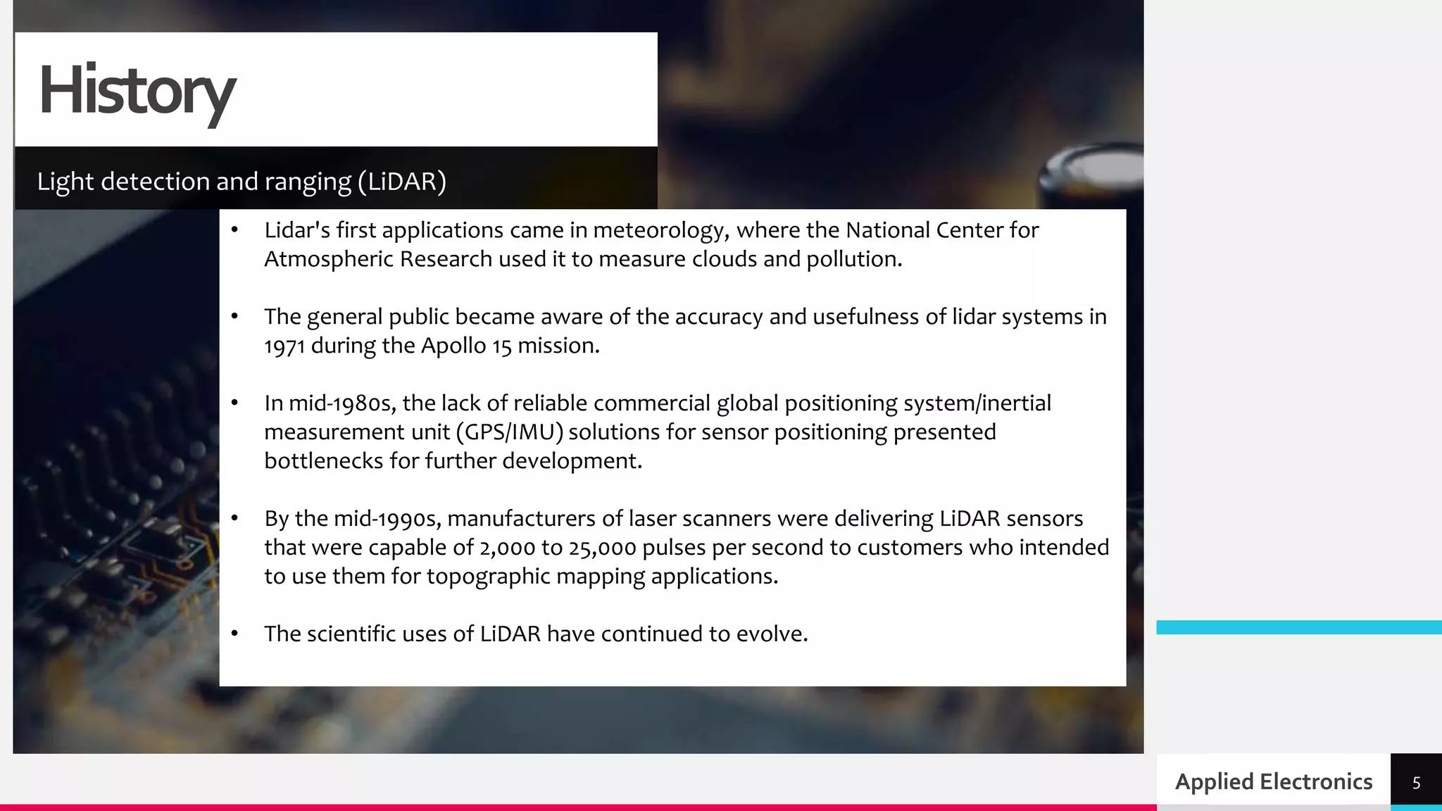 LiDAR technology | PPTX