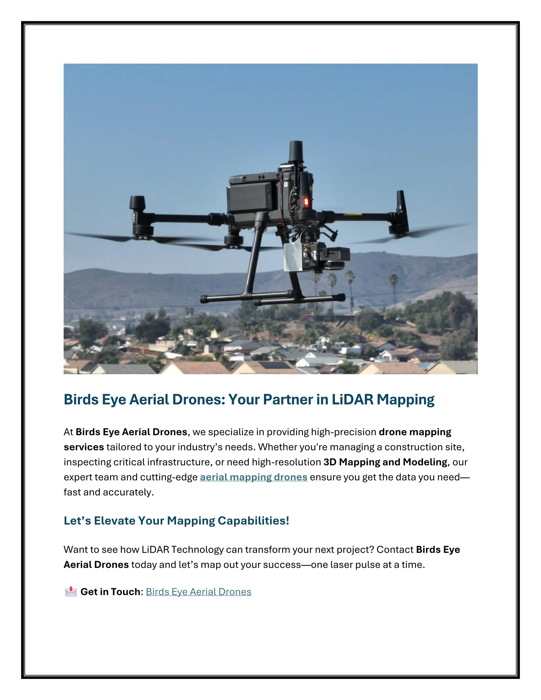 LiDAR Technology: The Key to Accurate 3D Mapping and Modeling | PDF