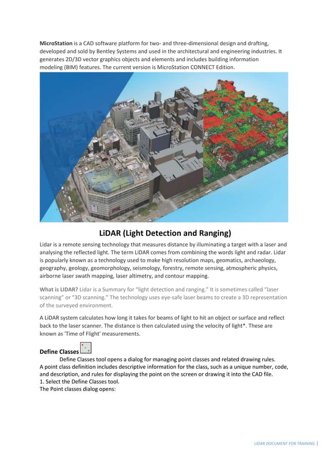 LiDAR Training Documents By Misson Choudhury (Microstation).docx