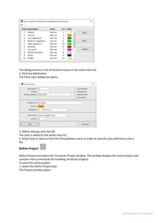 LiDAR Training Documents By Misson Choudhury (Microstation).docx